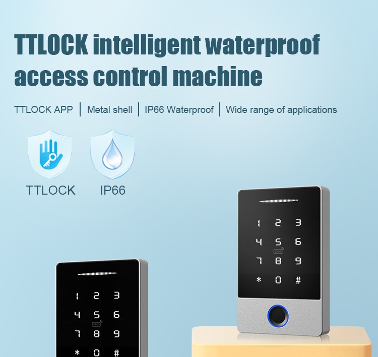 Smart Control Acces, card, amprenta, cod PIN, TTlock App rezistent la ...